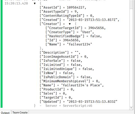 Why Will This Not Show Me The Info About The Asset Scripting Support Developer Forum Roblox