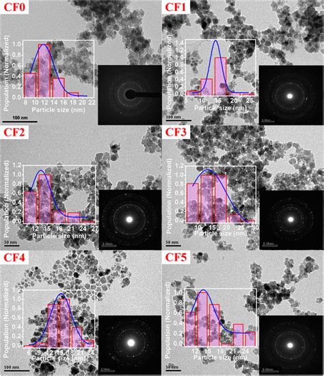 Tem Micrographs Selected Area Energy Diffraction Inset Right Side