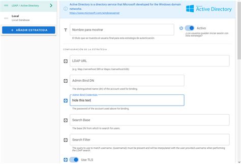 Hide The Password From Ldap Active Directory Credential Input Voters Wiki Js