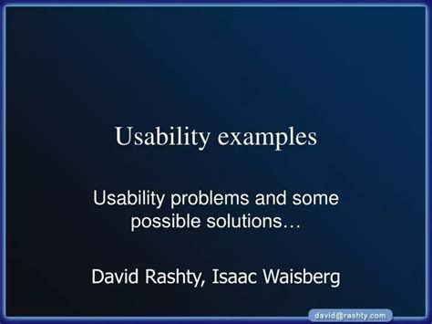 Ppt Usability Examples Powerpoint Presentation Free Download Id