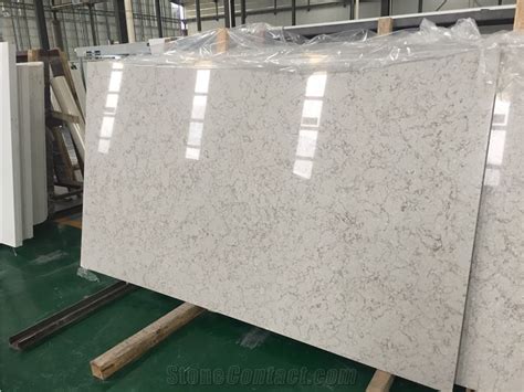 Artificial Quartz Stone Bs3301 Royal Botticino Quartz Stone Solid
