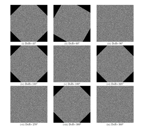 Physical Effect Of The Rotation Transform On Images With Different Download Scientific Diagram