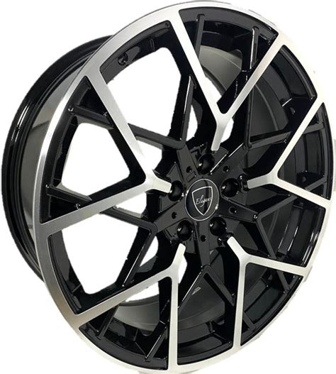 Elegant E009 18x85 35 5x1143gloss Black Machine Face Wheels Below