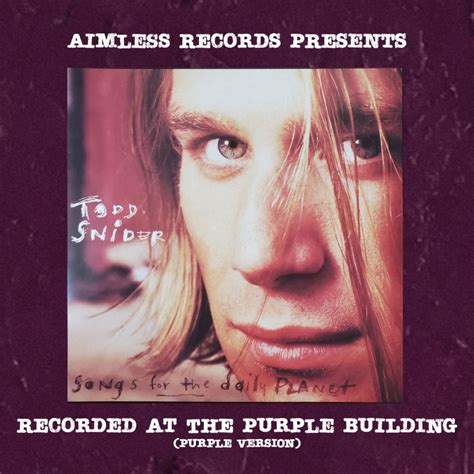 Todd Snider East Nashville Skyline Purple Version
