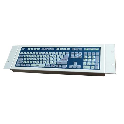 Custom IP67 Rack Mount Desktop Compact Industrial Membrane Medical Keyboard With Chemical