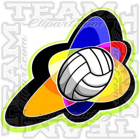 Volleyball Clipart Image Modifiable Vector Format