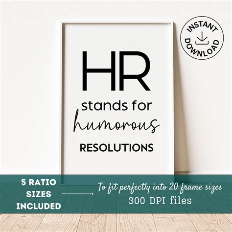Hr Sign Hr Manager Poster Bundle T Hr Humor Office Decor Funny Human
