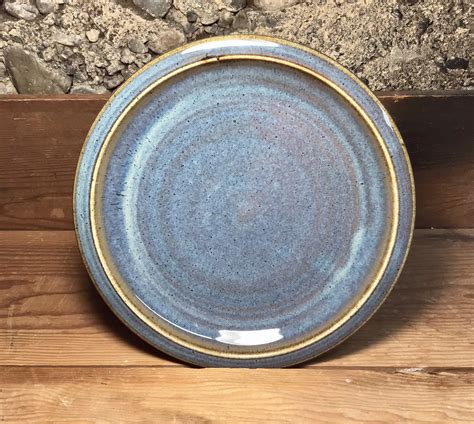 Set Of 4 Handmade Pottery Plates Twilight 8 Ceramic Saladdessert