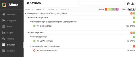 integration of allure report with selenium and junit4 qa automation
