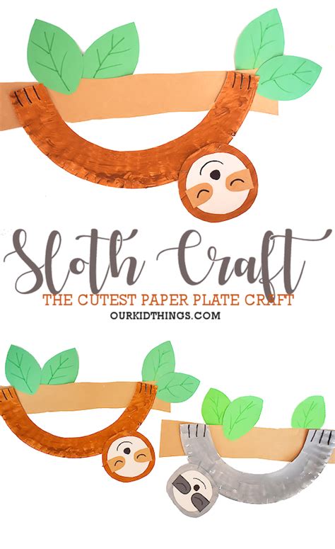 Paper Plate Sloth Craft Artofit