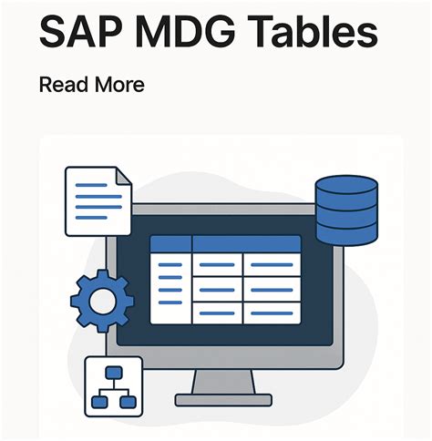 understanding sap s4 hana mdg tables