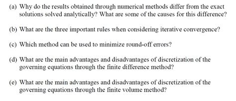 solved why do the results obtained through numerical methods