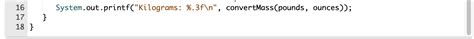 Solved Define A Method Convertmass That Takes Two Integer