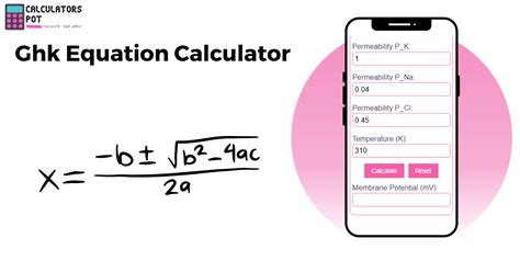 Ghk Equation Calculator