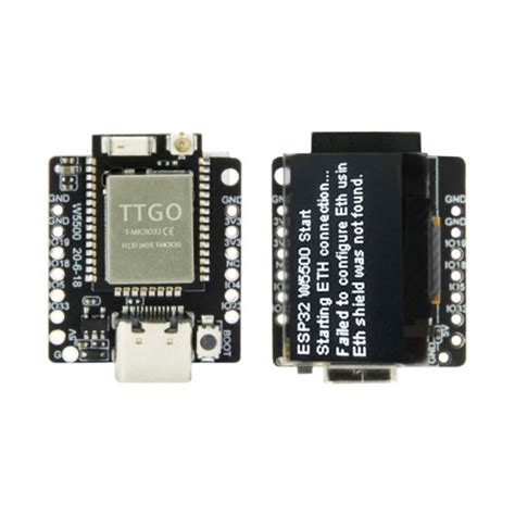 ttgo esp32 with oled w5500 ready micro robotics