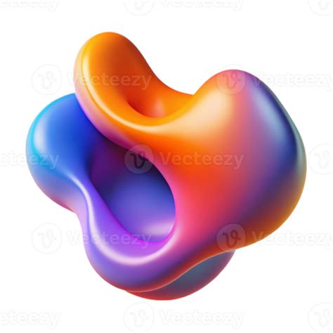 Wonderful Abstract A Fluid Amorphous Shape Shifting And Morphing In A Vibrant Gradient Color