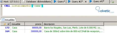 Procedimientos Almacenador Con Parámetros Desde Php Solvetic
