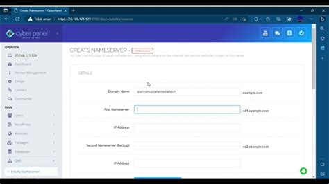 tutorial setting dns cyberpanel youtube