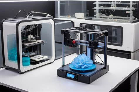 Corner De Laboratório De Modelagem Avançada Com Impressora 3d Em Ação