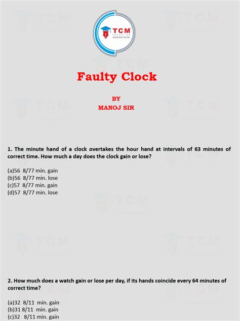 Faulty Clock Converted Pdf