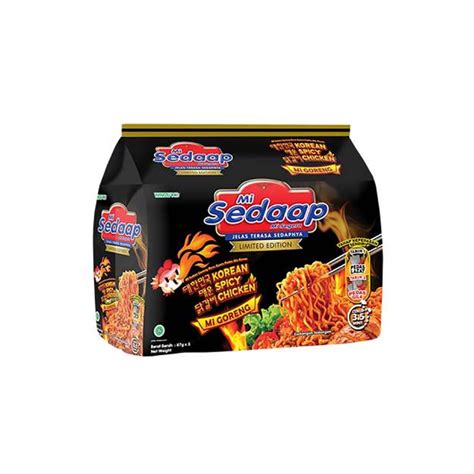 Mi Sedaap Korean Spicy 5 X 87g Shopee Malaysia