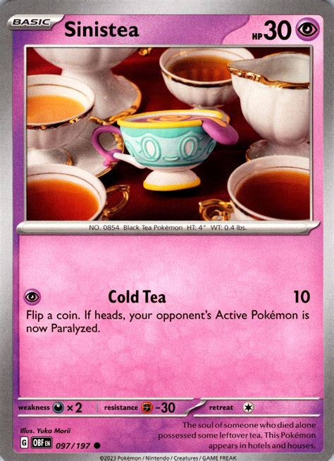 Sinistea 97 Prices Pokemon Obsidian Flames Pokemon Cards