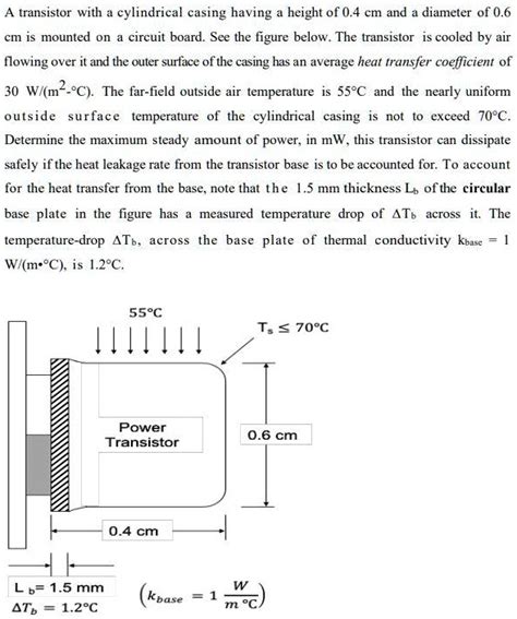 A Transistor With A Cylindrical Casing Having A Height Of 0 4 Cm And A