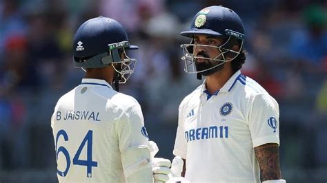 Border Gavaskar Trophy Kl Rahul Yashasvi Jaiswal Fly High In Perth Test With Determined Knocks