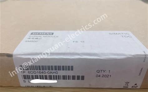 New Siemens Simatic Tdc Signal Module 6dd1640 0ah0 Sm500 Siemens Simatic Tdc Signal Module