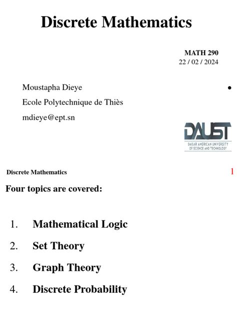Slides Discret Mathematics Pdf Theorem Mathematical Proof
