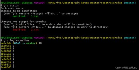 Git 回滚 Restore Reset Revertgit Restore和git Revert Csdn博客