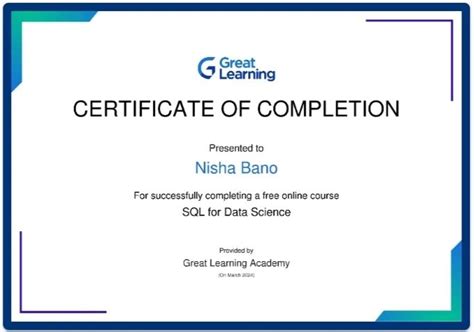Nisha Bano On Linkedin Sql Sqlquery Join Greatlearningacademy Greatlearning