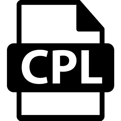 Cpl File Format Vector Svg Icon Svg Repo