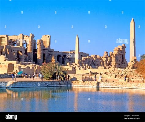 The Precinct Of Amun Re Or Amum Karnak Temple Complex Near Luxor