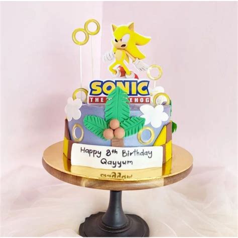 Sonic Gold Cake Topper Supersonic Shopee Malaysia