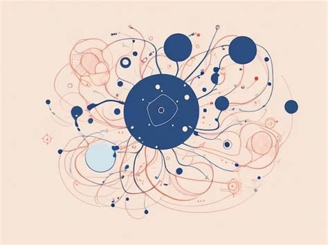 premium photo particle dynamics abstract particle technology background