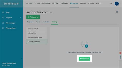 Как передавать пользовательские переменные SendPulse KZ