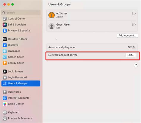 Join A MacOS To Active Directory Services HP Anyware Support