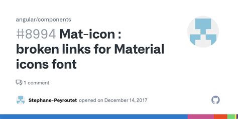 Mat Icon Broken Links For Material Icons Font Issue Angular Components GitHub
