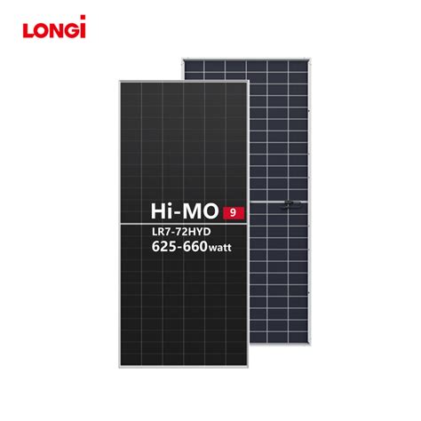 Longi Himo 9 625 M Panel Solar Himo 9 660w 630w 640w 650w Hpdc Bifacial