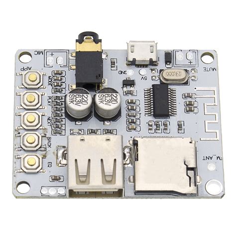 Bluetooth Audio Receiver Board With USB TF Card Slot Decoding Playback Preamp Output A V