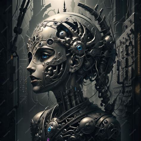 Premium Ai Image Robot Circuits