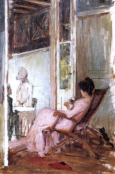 John William Waterhouse The Loggia Sketch Art Print