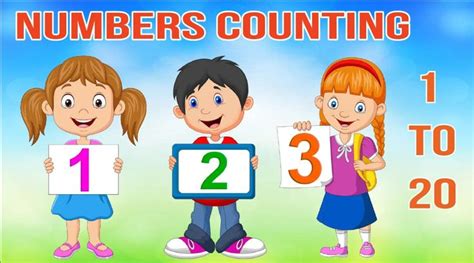 Learn Counting Numbers 1 To 20 One To Twenty Numbers 1 2 3 4