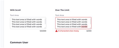reactjs mui textfield multiline having a helper text and characters