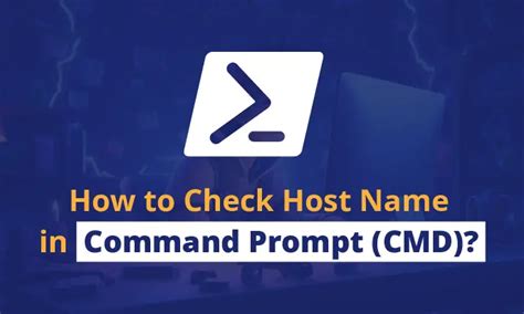 How To Check Host Name In Command Prompt Cmd