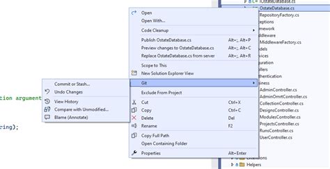 C Visual Studio 2022 Git Context Menu Does Not Appear Anymore Stack Overflow