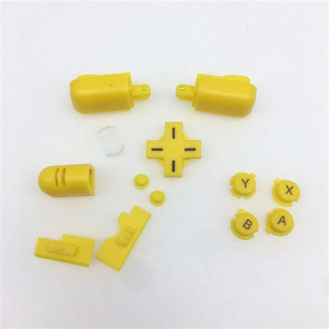 Yellow Replacement Abxy L R D Pad Cross Button Full Buttons Set For Ds Lite Ndsl Ebay