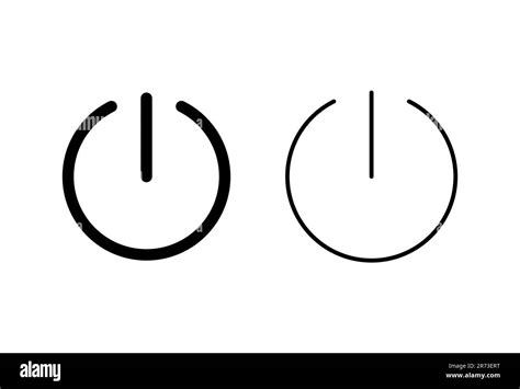Power Icon Set Power Switch Icon Electric Power Stock Vector Image Art Alamy