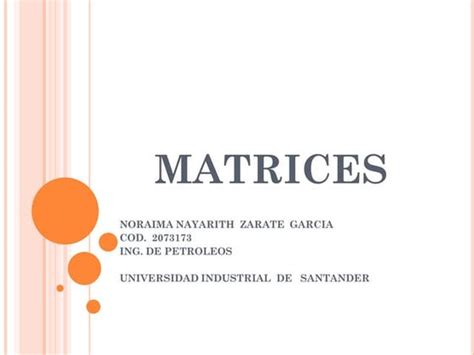 Matrices And Its Type Pptx Physics Science
